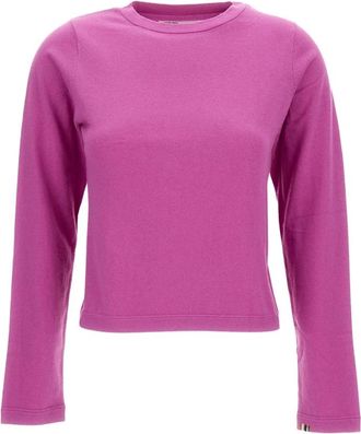 Extreme Cashmere Femme, Pulls, Rose, Taille: ONE Size Maille &agrave; Manches Courtes et Col Rond
