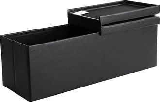 Hoppa Bank mit Deckel - 120 L - Schwarz