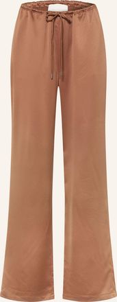 Juvia Marlenehose Florens Aus Satin braun