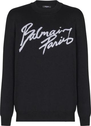 Balmain Homme, Pulls, Noir, Taille: M Balmain Sweaters Black