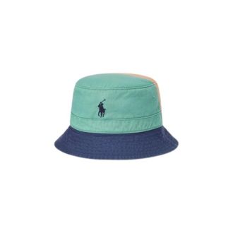 Polo Ralph Lauren unisex, Accessoires, Bleu, Taille: L/Xl Tricolor Pony Twill Bucket Hat
