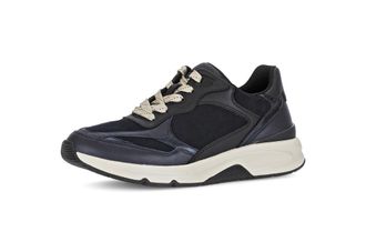 Gabor Damen Low-Top Sneaker, Frauen Sneaker,elegant,einlege-Sohle,geschlossen,Holly-Jolly,Navy,Nappa-Leder,Dark-Blue/Nightblue,43 EU / 9 UK