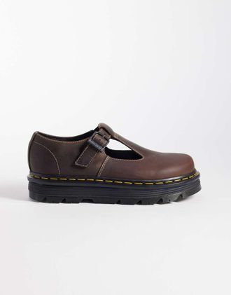 Dr. Martens Dr. Martens - ZebZag - Chaussures babies - Marron fonc&eacute; Crazy Horse