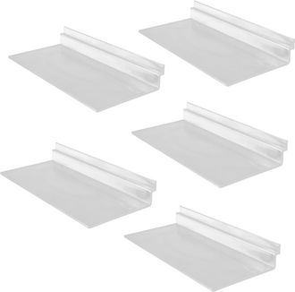 OSALADI 5 St&uuml;ck Transparentes Wand Schuhregal mit Nut und Feder System Robustes Schuhpr&auml;sentationsregal f&uuml;r Einzelhandel und Zuhause Einfach Montierbar