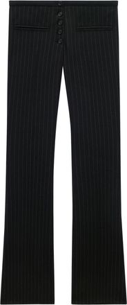 Courr&egrave;ges Hose mit Nadelstreifen - Schwarz