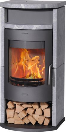 Fireplace Kaminofen Barcelona Speckstein 53x53x118