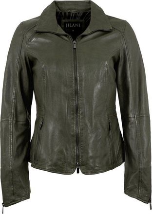 Jilani Lederjacke Enna-2 Jilani - Damen Lederjacke Lammnappa olive