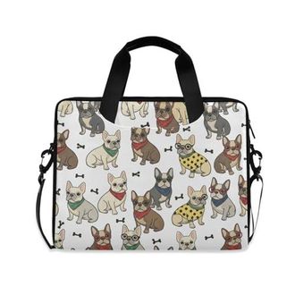 Alaza Sac pour ordinateur portable de 40,6 à 15,6 avec motif de chat mignon et dempreintes de pieds, sac pour ordinateur portable de 40,6 à 15,6 cm, sacoche