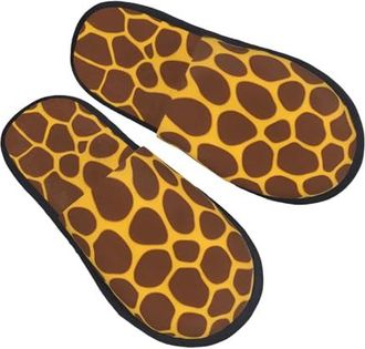 Generic Imprim&eacute; Girafe Homme Femme Slippers Respirantes Chaussures De Maison Doux Chaussons Pour Hiver Automne Maison M