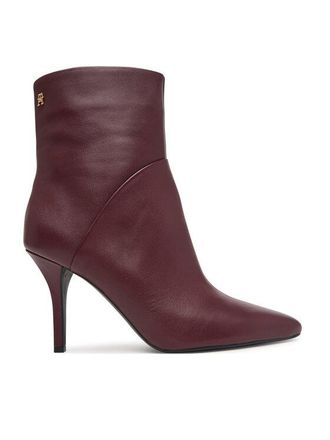 Tommy Hilfiger Stiefeletten High Heel Clean Ankle Boot FW0FW09624 Dunkelrot