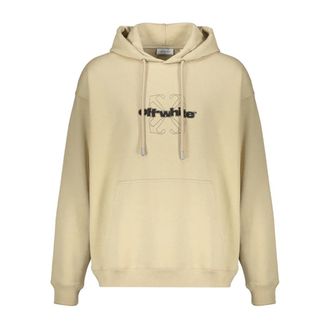 Off-white Homme, Sweatshirts et sweats &agrave; capuche, Beige, Taille: L Logo SweaT-shirt