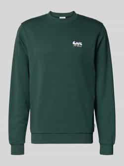 Les Deux Sweatshirt mit Label-Details und Rundhalsausschnitt