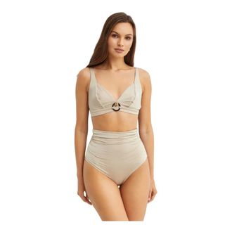 Max Mara Femme, Maillots de bain, Beige, Taille: 40 FR Alia Bikini Top