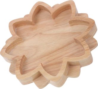 Pretyzoom Lotusf&ouml;rmige Kristallschale Aus Holz Schmucktablett Armband-pr&auml;sentationsplatte Perlenhalter Dekorative Aufbewahrungsplatte F&uuml;r Zuhause