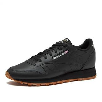 Reebok Homme Classic Leather Baskets, Core Black/Pure Grey 5 Rubber Gum-03, 40.5 EU
