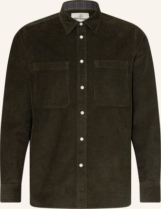 Barbour Cordhemd Comfort Fit gruen