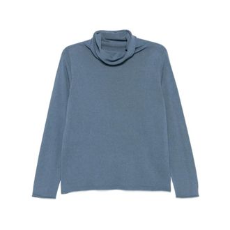 Le Tricot Perugia Rollkragenpullover - - Knitwear - Damen - Blau - XL