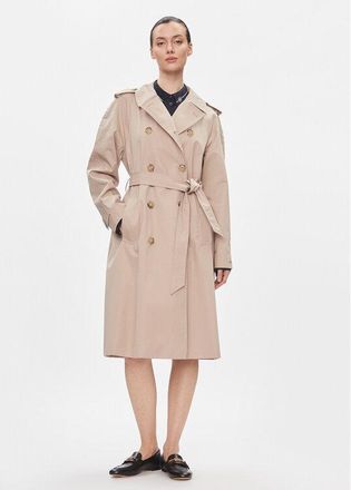 Tommy Hilfiger Tenchcoat Cotton Classic Trench WW0WW40482 Beige Regular Fit
