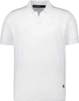 Karl Lagerfeld Herren Polo-Shirt wei&szlig;