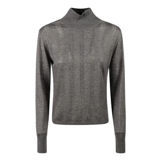 Max Mara Femme, Pulls, Gris, Taille: 42 FR Zenica Turtleneck
