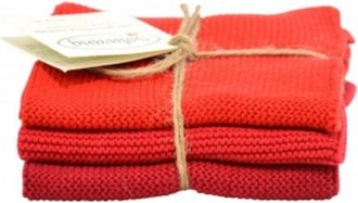 Solwang Putzlappen 767778 im 3er Set hell, mittel, dunkel Rot