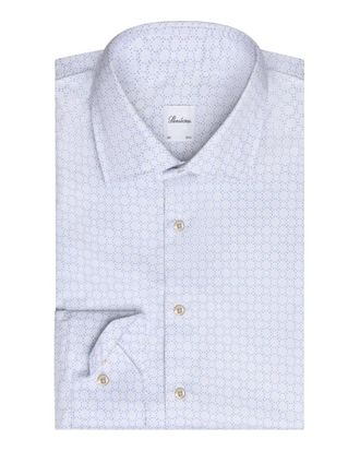 Stenstr&ouml;ms Baumwollhemd mit floralem Print, Regular Fit in
