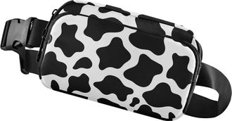 Generico Taillentasche für Damen, modische Hüfttasche für Herren, verstellbar, mit reflektierenden Streifen, vielseitig, elegant, für Schlüsseltasche aus Stoff