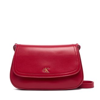 Calvin Klein Handtasche Calvin Klein Ck Flap Camera Bag LV04F3421G Dunkelrot