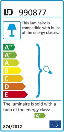Leuchten Direkt Stehleuchte 1x GU10 / 4 W / 3000 K Innenleuchte, stahl IP20 11938-55