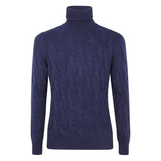 Barba Gem&uuml;tlicher Turtle Neck Pullover f&uuml;r den Winter - - Knitwear - Herren - Blau - XL