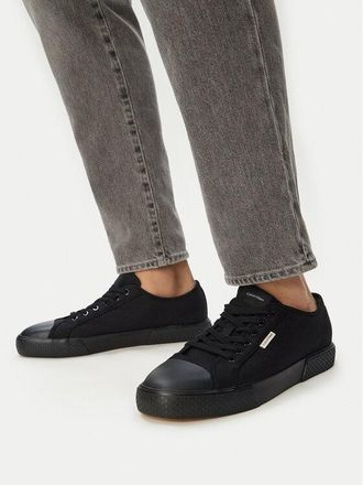 Calvin Klein Sneakers aus Stoff Vulc Laceup Cv HM0HM02121 Schwarz