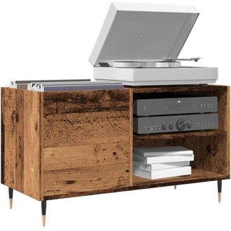 vidaXL Armoire &agrave; disques vieux bois 84,5x38x48 cm bois ding&eacute;nierie Vidaxl