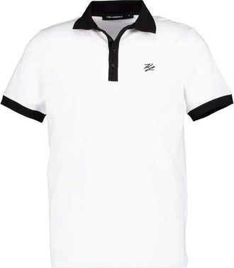 Karl Lagerfeld Herren Polo-Shirt weiß