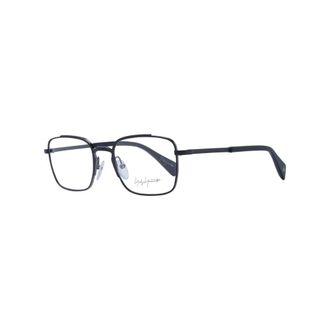 Yohji Yamamoto Homme, Accessoires, Noir, Taille: ONE Size Monture Optique Rectangulaire en Métal Noir
