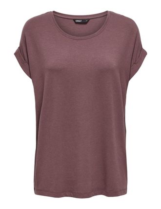 Only Damen Onlmoster S/S O-Neck Top Noos JRS, Rosa (Rose Brown), S