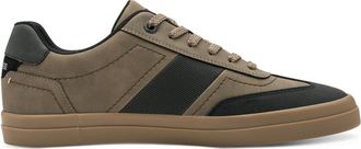 s.Oliver Herren Sneaker flach mit Schnürsenkeln Low Top, Braun (Mud), 44 EU