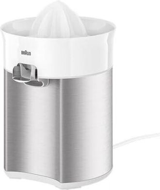 Braun CitrusQuick 5 CJ5050 WH Zitruspresse, Direkter Saftauslauf, Anti-Tropf-Auslauf, Start/Stopp-Automatik, einfache Reinigung, Direktserviersystem, Inklus