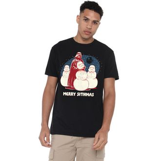 Star Wars Unisex-T-Shirt mit Aufschrift Star Wars Darth Vader Merry Sithmas Christmas, Schwarz, Schwarz, XXL