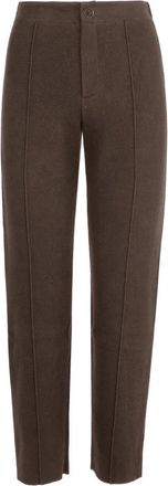Bomboogie Femme, Pantalons, Brun, Taille: 42 FR Pantalon Cigarette en maille de coton