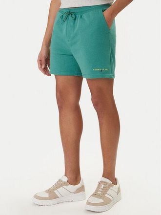 Tommy Jeans Sportshorts Contrast Linear DM0DM22697 Gr&uuml;n Regular Fit