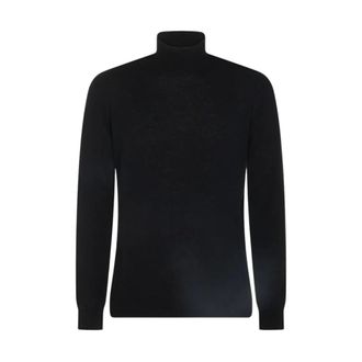 Altea Pull &agrave; col roul&eacute; c&ocirc;tel&eacute; - Homme - Pulls - Noir - Taille: XL