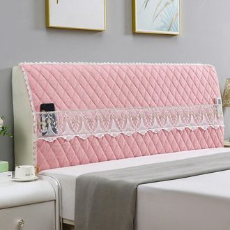 Generic Kopfteilbezug F&uuml;r Einzel-,Doppel-Und Kingsize-Betten Einfacher, Staubdichter Bettkopfteil Hussen Spitzen-Bett Kopfteil Bezug Mit Taschen Moderne Schla