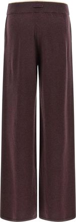 Pinko Wool-Cashmere Knit Trousers - Purple
