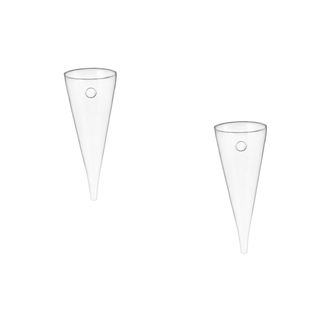 Cabilock 2st Vase Flasche Faltbare Wasserflasche Anlage Raupe Globen Vermehrung Vasenwand Konisch Sukkulenten Anzuchtschale Zum Pflanzen Von Samen Wandvasenroh