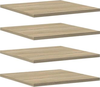 Generic 4X B&uuml;cherregal, Brett Wandboard, Wandregal Regal, Regalboden Wand, Board Ablage, H&auml;ngeregal, Schweberegal, Holzwerkstoff (Wei&szlig; 40x10x1,5cm) (40 x 40 x