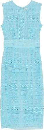 Ermanno Scervino Femme, Robes, Bleu, Taille: 38 FR Lace Belt Dress