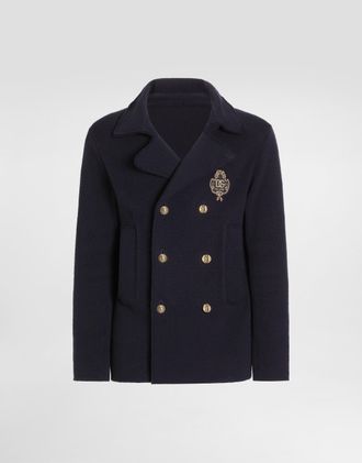Dolce & Gabbana Jacke Aus Schurwolle Mit Zweireihiger Knopfleiste - Mann Collection Blue S