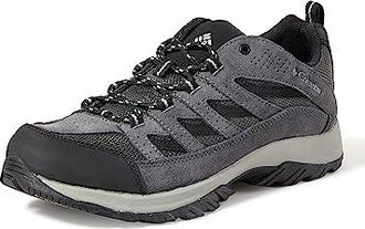 Columbia Homme Crestwood Chaussure de randonnée, Requin/Gris, 44.5 EU Large