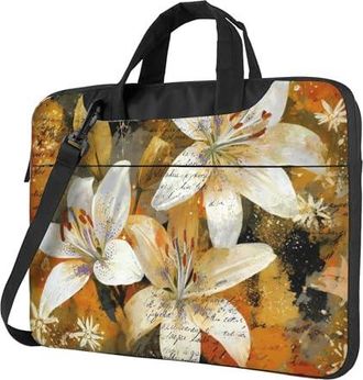 Generic Sac vintage pour ordinateur portable de 15,6 avec bandouli&egrave;re - Housse de protection antichoc pour ordinateur portable de 15,6 - Pour homme et femme, 