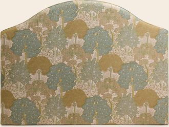 Madura T&ecirc;te De Lit Tapiss&eacute;e Cephee Naturel et vert - VERT